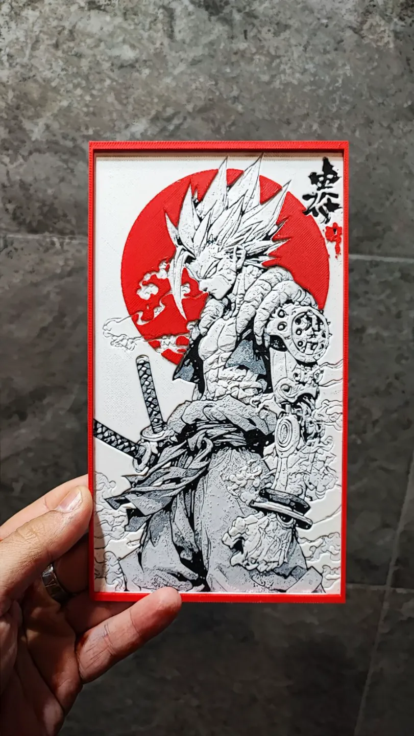 Cyber Goku Samurai by Garuda3D - MakerWorld