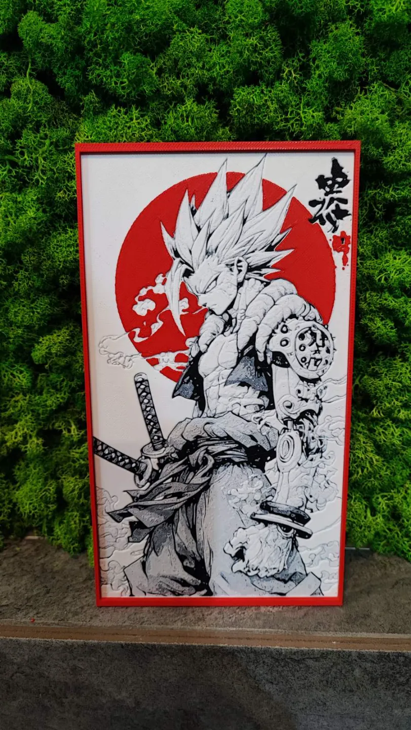 Cyber Goku Samurai by Garuda3D - MakerWorld