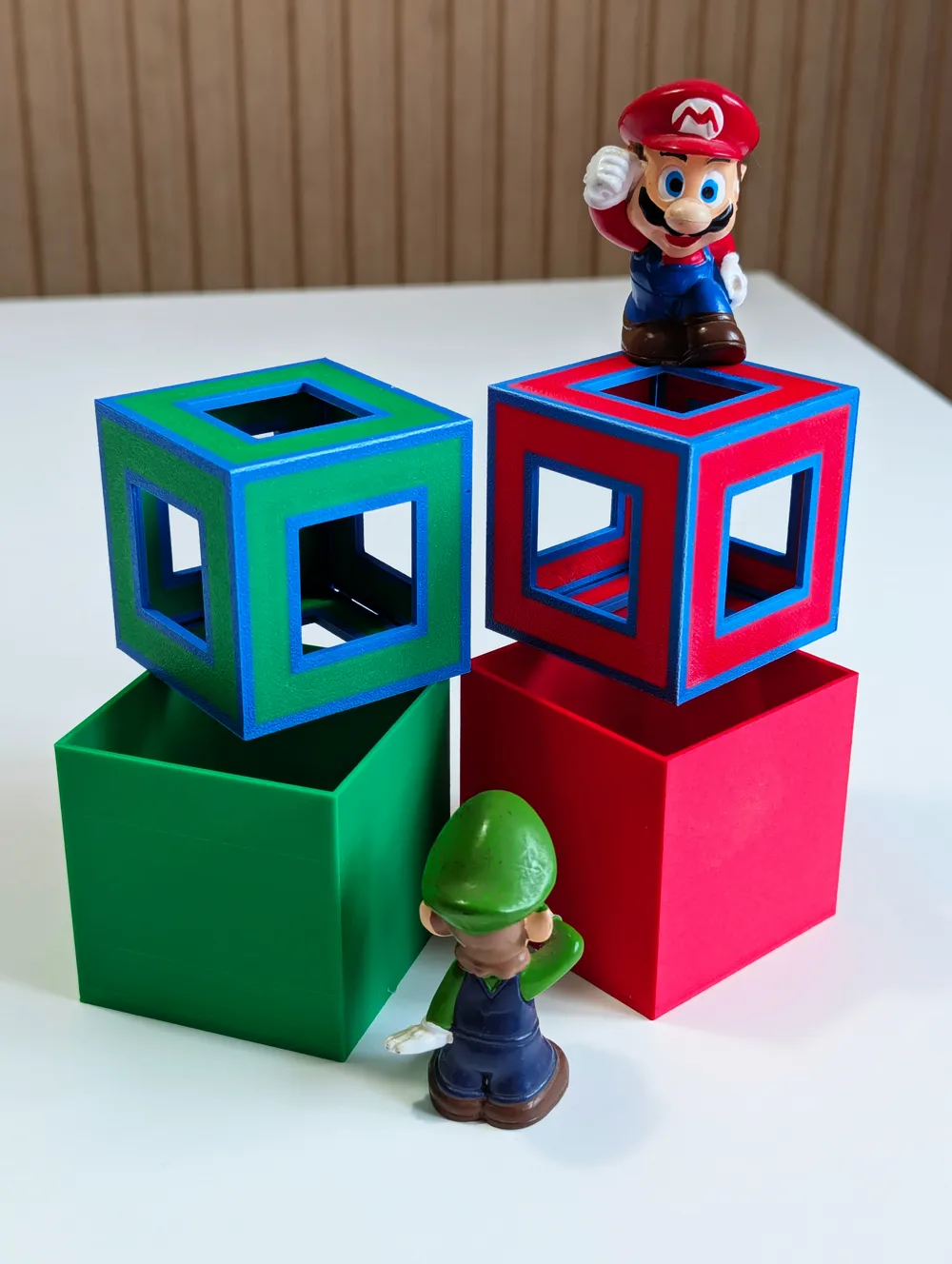 Super Mario and Luigi Cube Colour Swap by mmora MakerWorld: Download ...