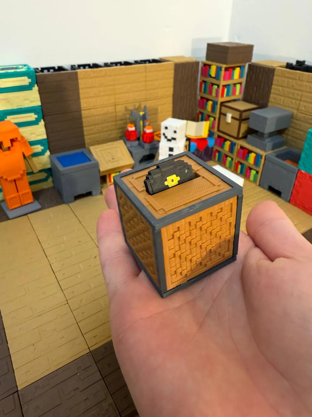 Juke Box Minecraft NO AMS EASY TO PRINT by PorovozBoris MakerWorld: Download Free 3D Models