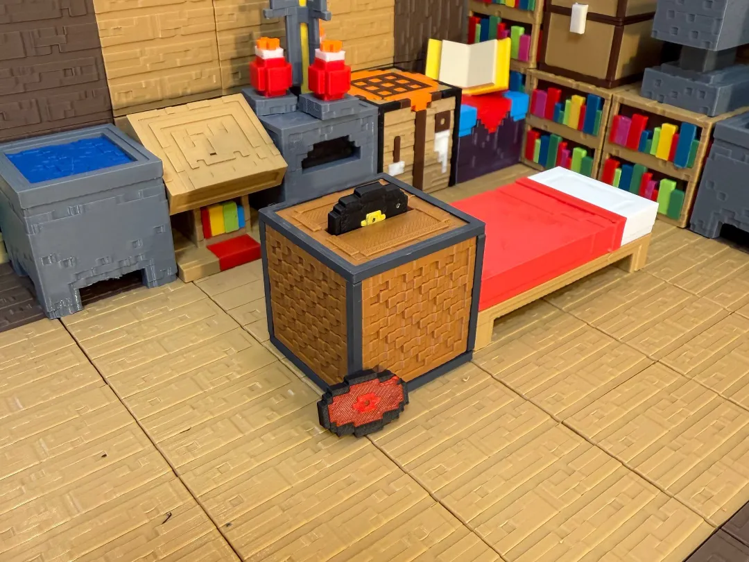 Juke Box Minecraft NO AMS EASY TO PRINT by PorovozBoris MakerWorld: Download Free 3D Models