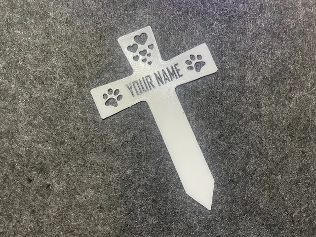 Memorial-Gravestone-Remembrance Sign-Dogs-Cats Paw - Free 3D Print ...