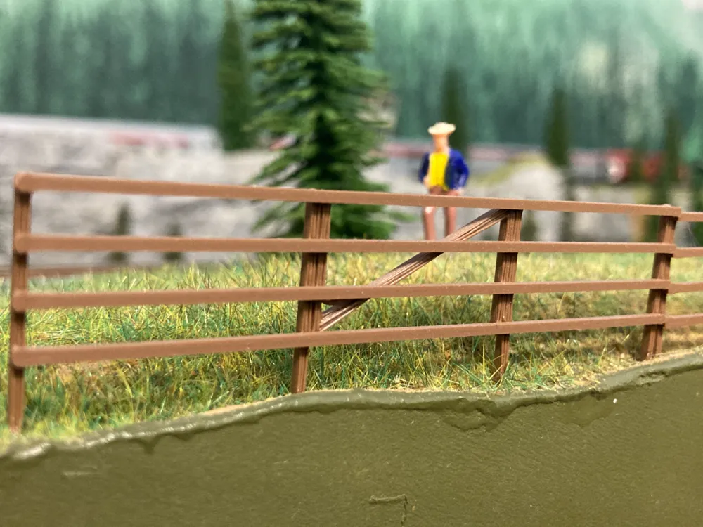Wood Fence - HO Scale 1/87 by GW_196 MakerWorld: Download Free 3D Models