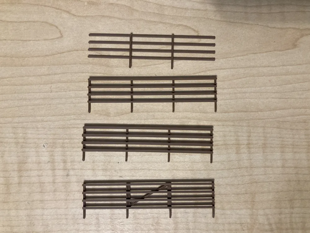 Wood Fence - HO Scale 1/87 by GW_196 MakerWorld: Download Free 3D Models