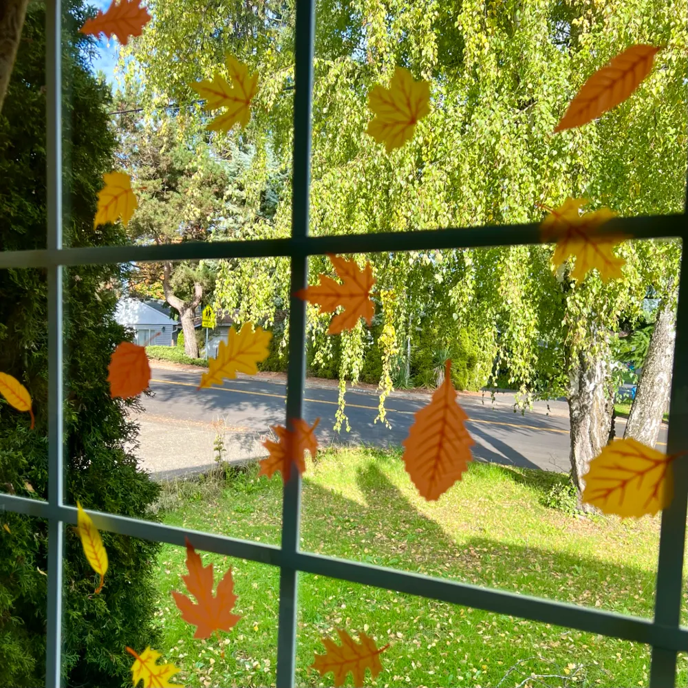 2 Layer Autumn / Fall Leaves Window stickers by NUKDDD MakerWorld ...
