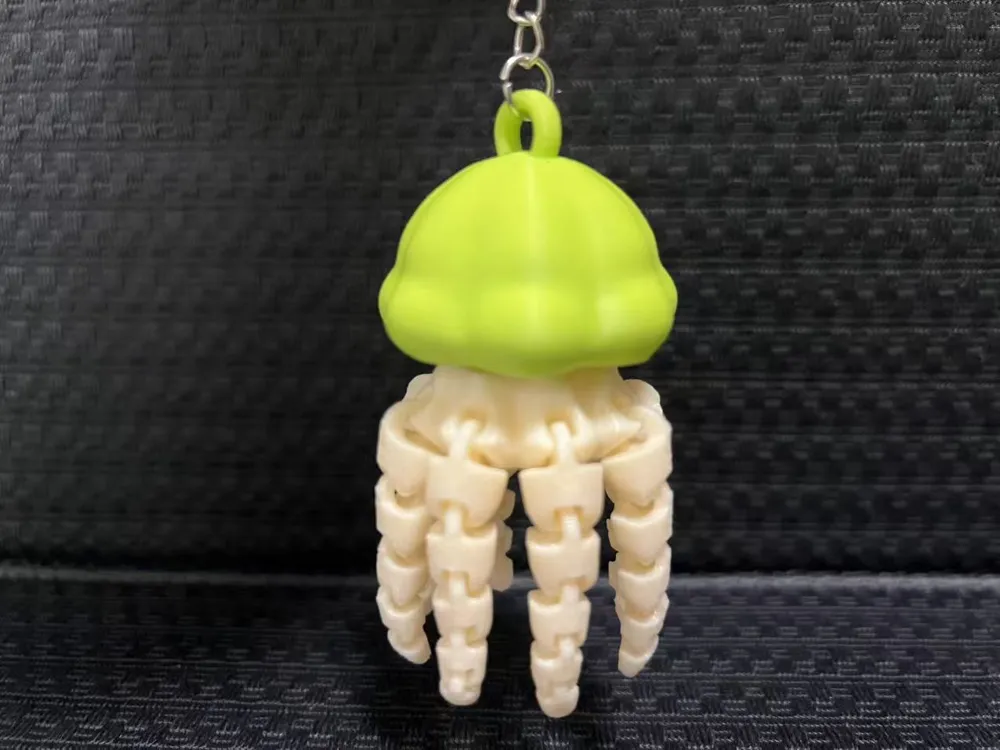 Flexi Jellyfish Clicker & Fidget Keychain - Free 3D Print Model ...