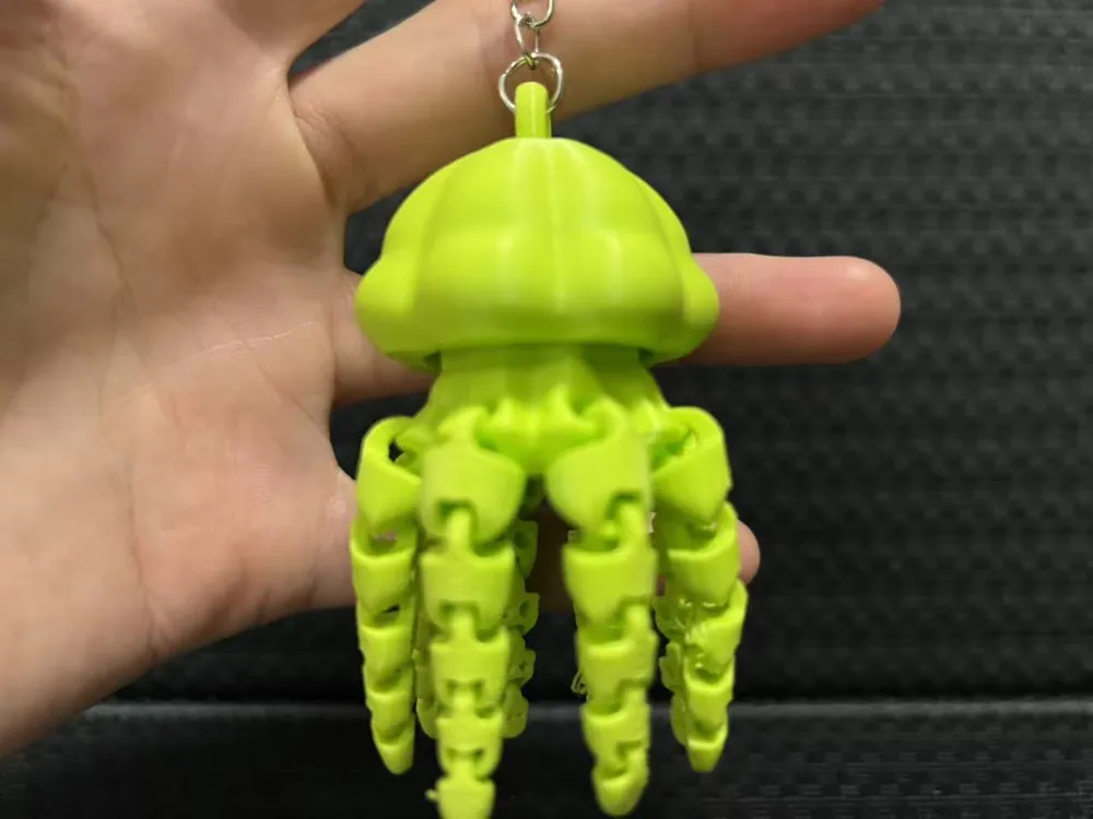 Flexi Jellyfish Clicker & Fidget Keychain - Free 3D Print Model ...
