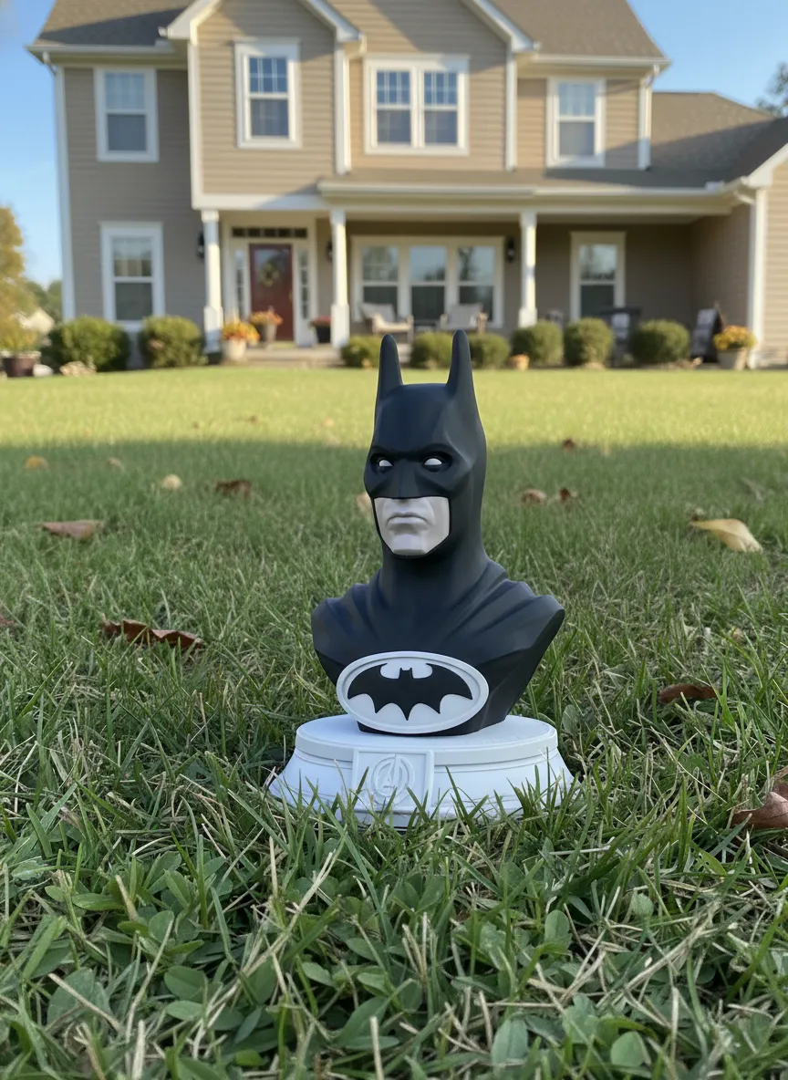 The Dark Knight: Batman Bust 2 pose - Free 3D Print Model - MakerWorld