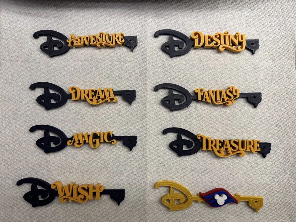 Disney Cruise Ship Key Magnets Fish Extender Gifts - Free 3D Print ...