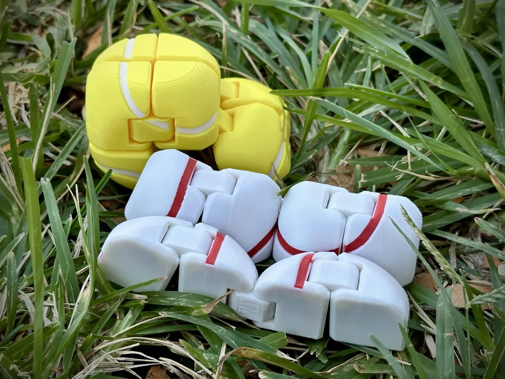 Fidget Cube: Baseball / Tennis - Free 3D Print Model - MakerWorld