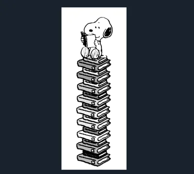 Snoopy Bookmark / Charlie Brown / Peanuts / Reading / Book by 3D Prints ...