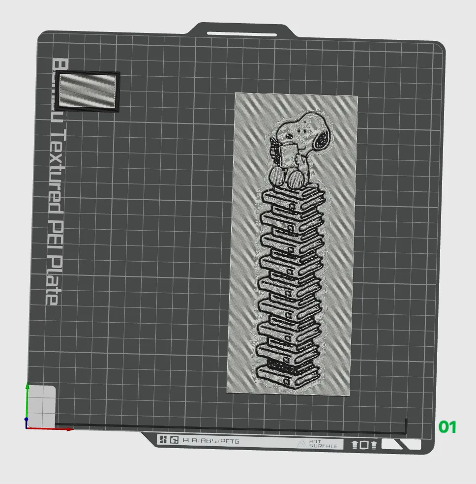 Snoopy Bookmark / Charlie Brown / Peanuts / Reading / Book by 3D Prints ...