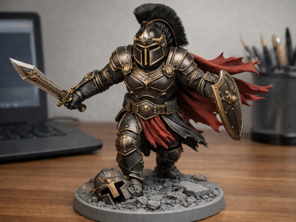 Fantasy Gladiator Maximus - Free 3D Print Model - MakerWorld