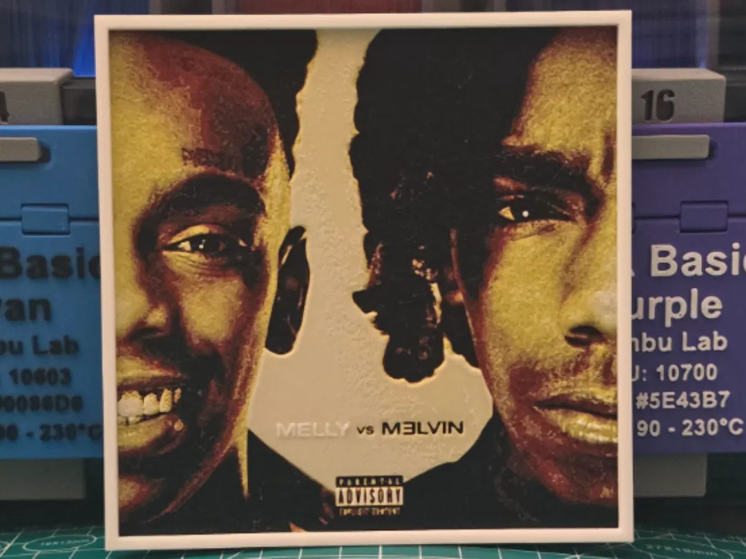 YNW Melly "Melly vs. Melvin" Album - Hueforge Art - Free 3D Print Model ...