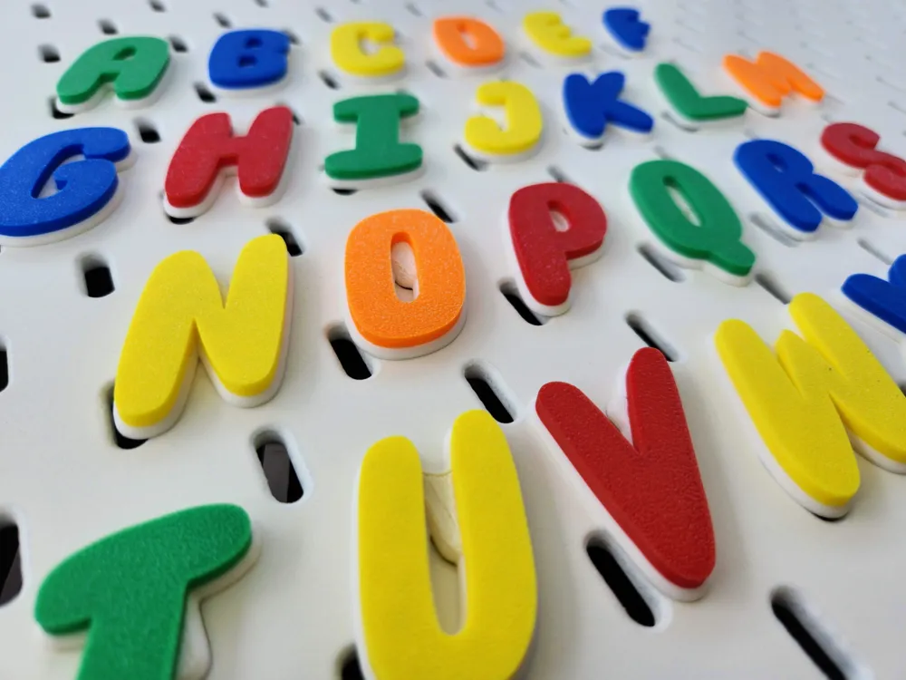 Ikea Skadis Letters Free 3d Print Model Makerworld