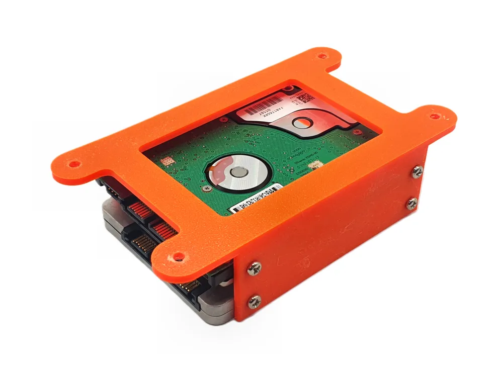 Dual SSD / 2.5" Drive Mount for Wall or Panel by CADScott - MakerWorld