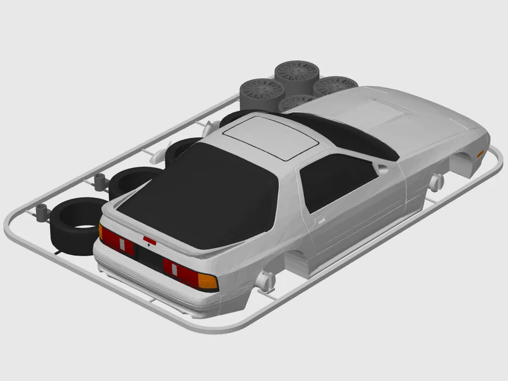 Mazda RX-7 Turbo II (FC3S) Kit Card (1:24 scale) Remixed by The Kit ...
