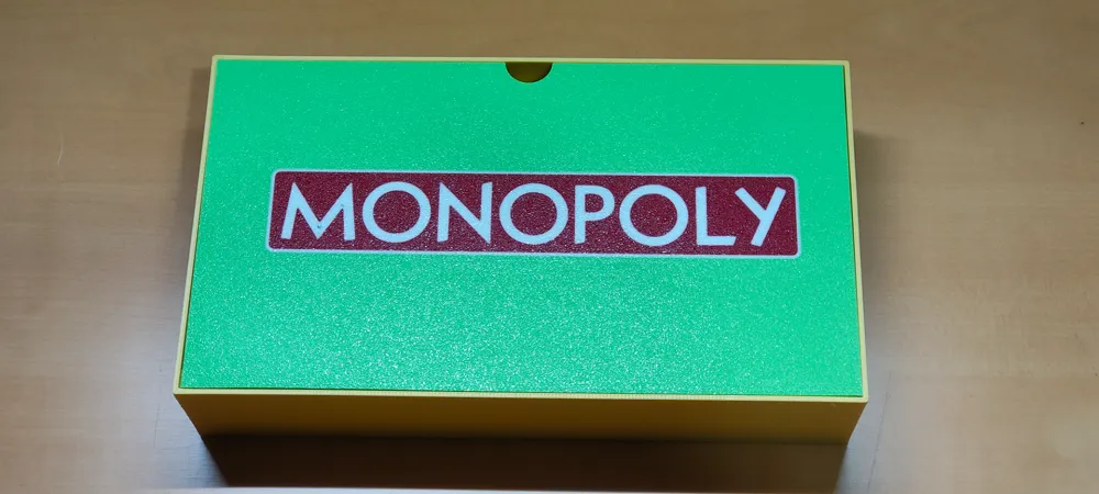 Monopoly box magnetic lid with logo Remixed by matteo.march - MakerWorld