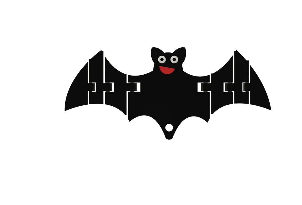 Halloween Articulated Bat Keychain by Hack181 - MakerWorld