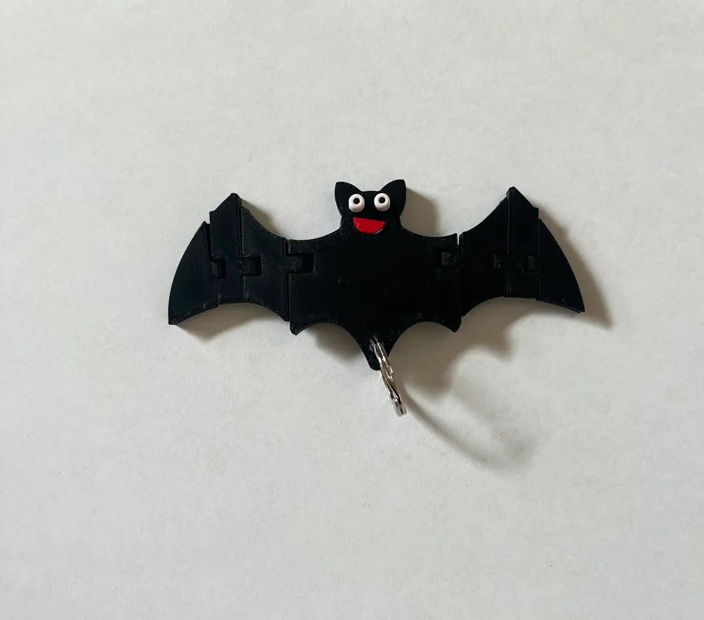 Halloween Articulated Bat Keychain by Hack181 - MakerWorld