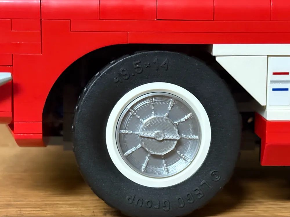 Brick compatible '58 Corvette hubcaps by blwilli - MakerWorld