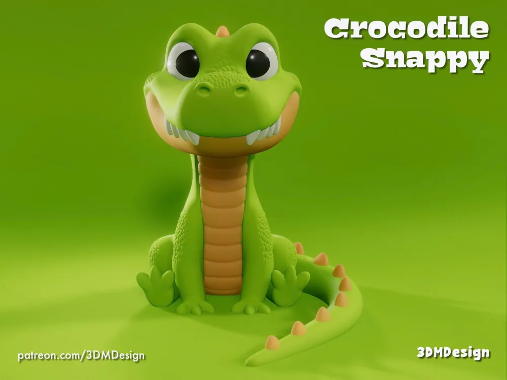 Crocodile Snappy by 3DMDesign - MakerWorld