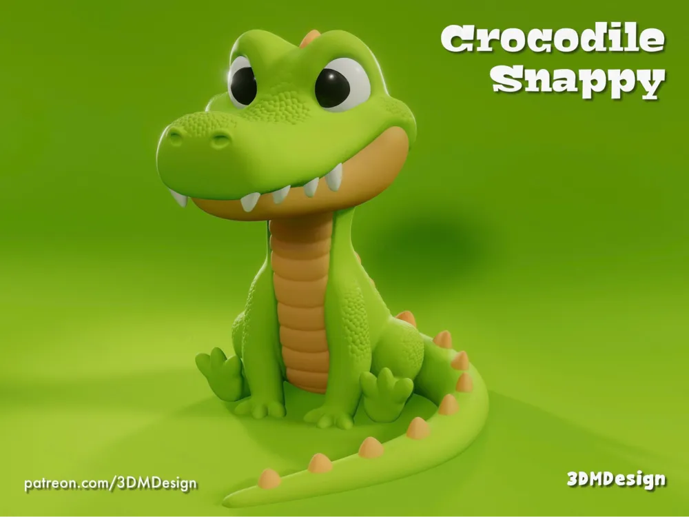 Crocodile Snappy by 3DMDesign - MakerWorld