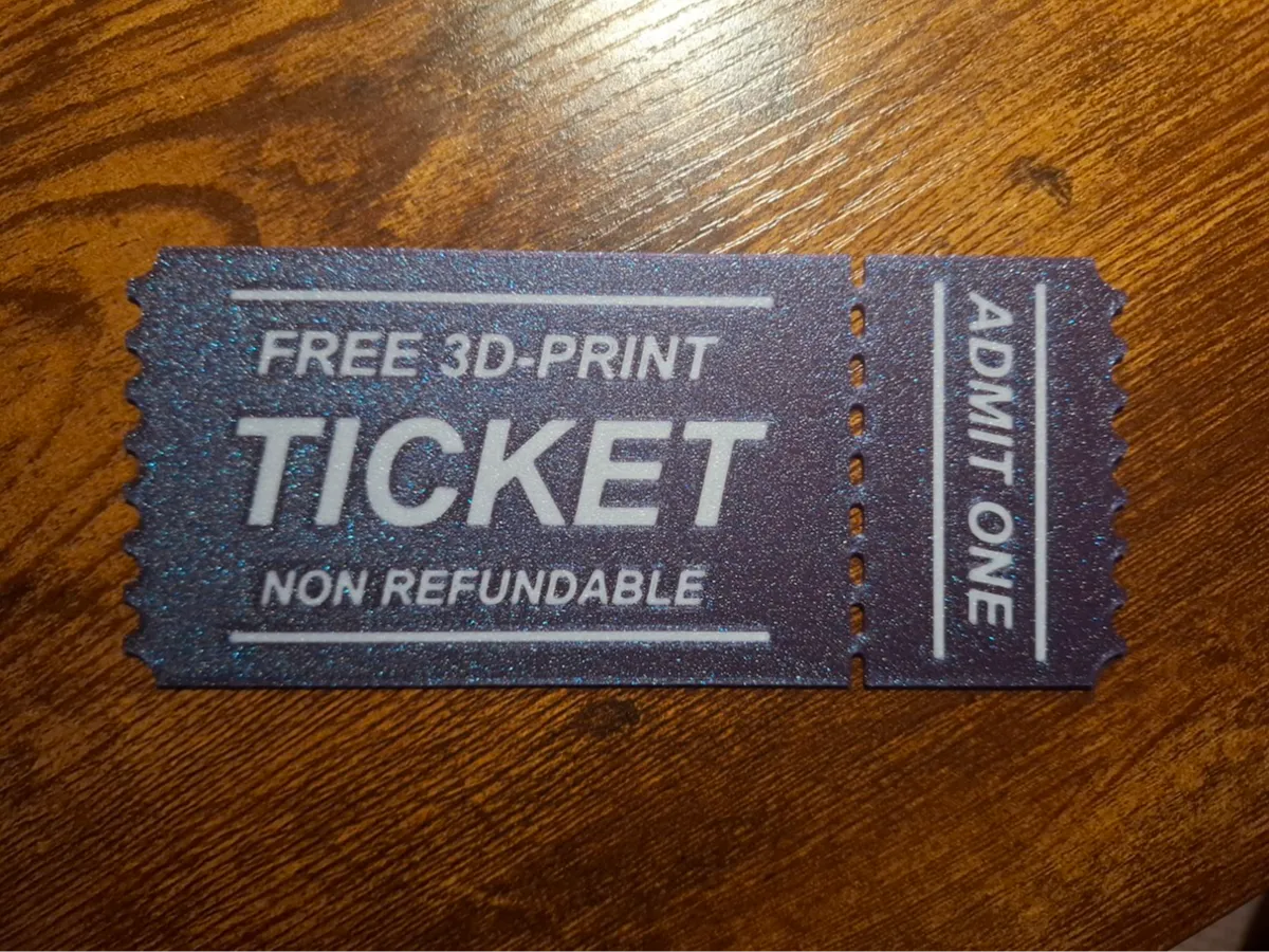Free 3D-Print Ticket Gift - Free 3D Print Model - MakerWorld