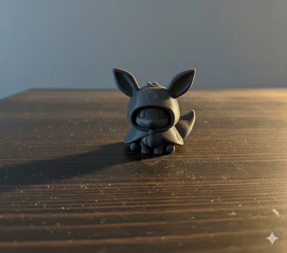 Eevee Chibi with Umbreon's Cape Pokemon by 3D RayKyros MakerWorld ...