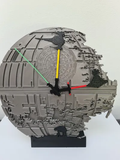 Star Wars Deathstar Clock Remixed by zenzmatz MakerWorld: Download Free ...