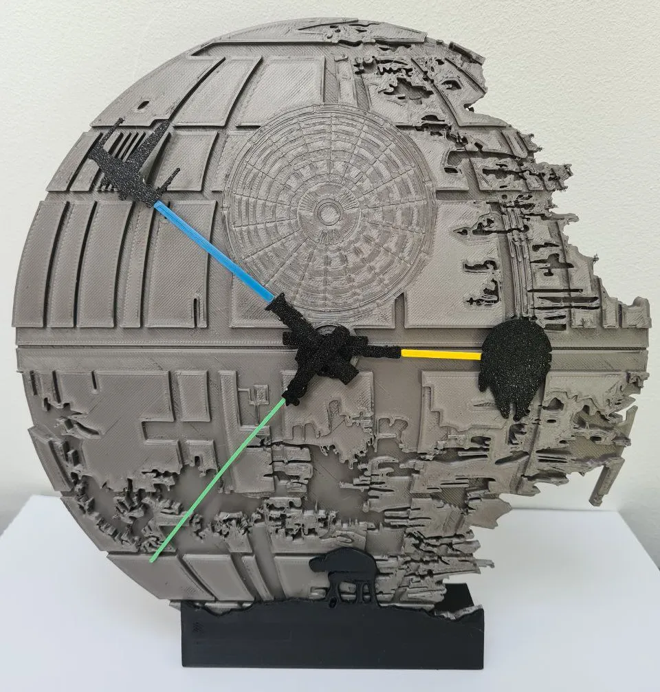 Star Wars Deathstar Clock Remixed by zenzmatz MakerWorld: Download Free ...