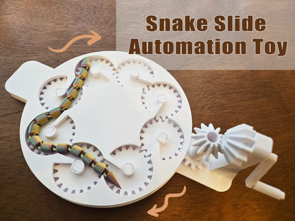 Snake Slide Automation Toy by wontonnn MakerWorld: Download Free 3D Models