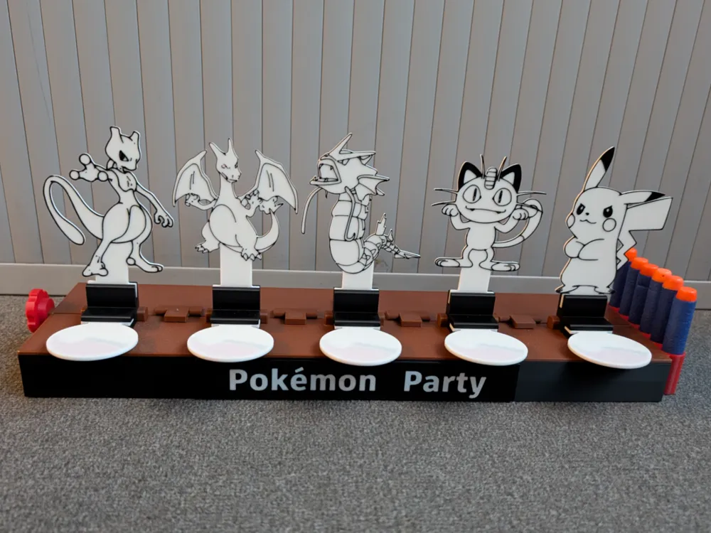 Pokémon Set for Nerf Gun Shooting Target Set - Free 3D Print Model ...