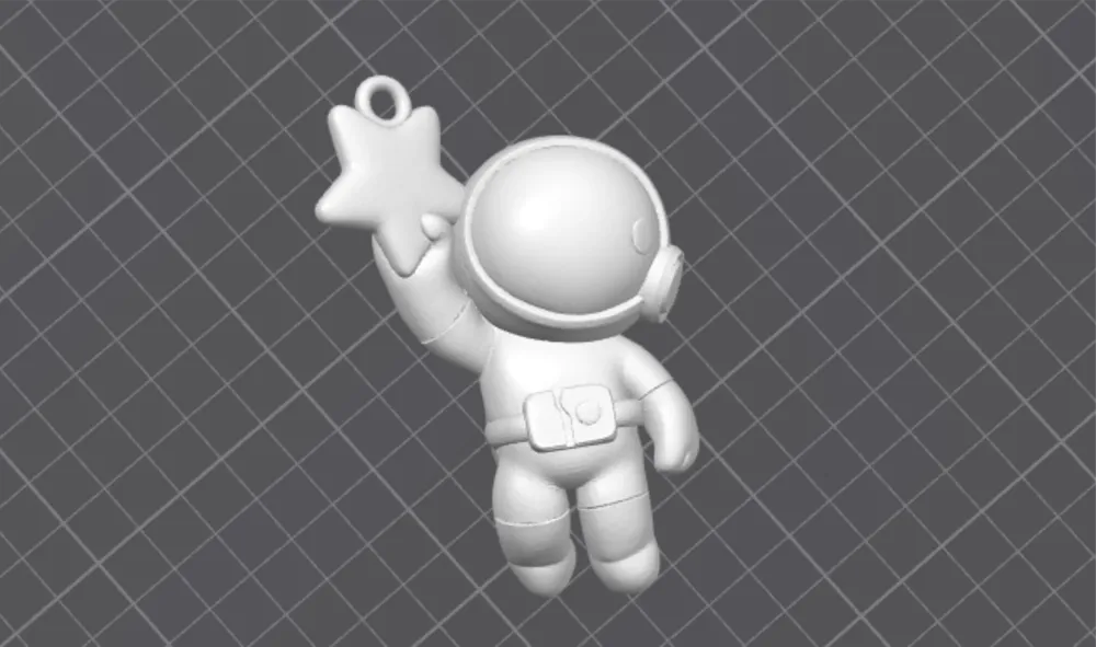 3D Astronaut Keychain - Free 3D Print Model - MakerWorld