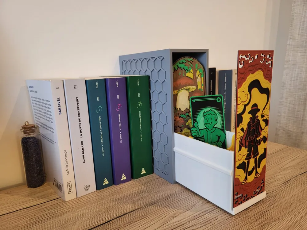 Modular Bookmark Book-Nook – Display & Storage - Free 3D Print Model ...