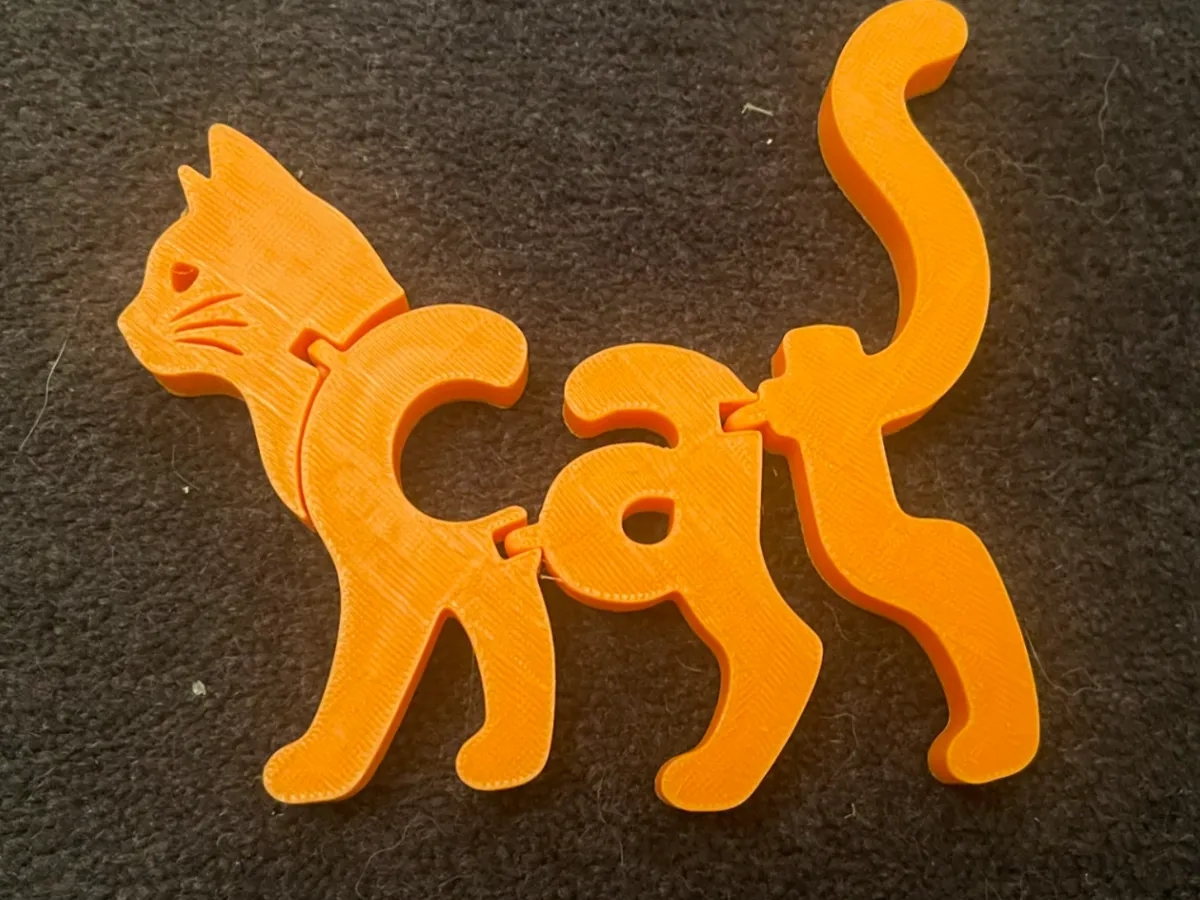 Tieralphabet Flexi Kollektion - C ist für Katze – Kostenloses 3D ...