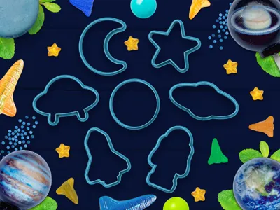 Space set - cookie cutters by Indibles - MakerWorld