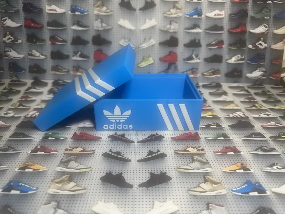 Mini Adidas Shoe Box Storage Box - NO AMS - Free 3D Print Model ...
