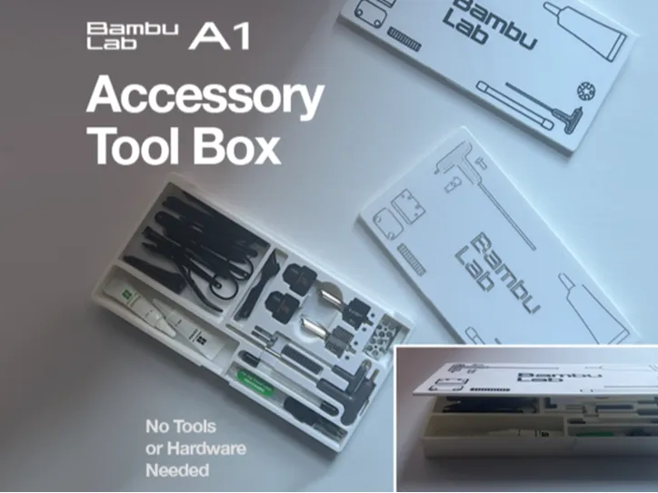 Bambu Lab Accessory Tool Box (No Hardware Needed) - Free 3D Print Model ...
