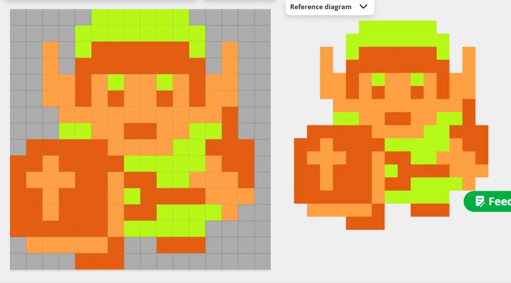 Link Sprite (Pixel Puzzle) by Kazi - MakerWorld
