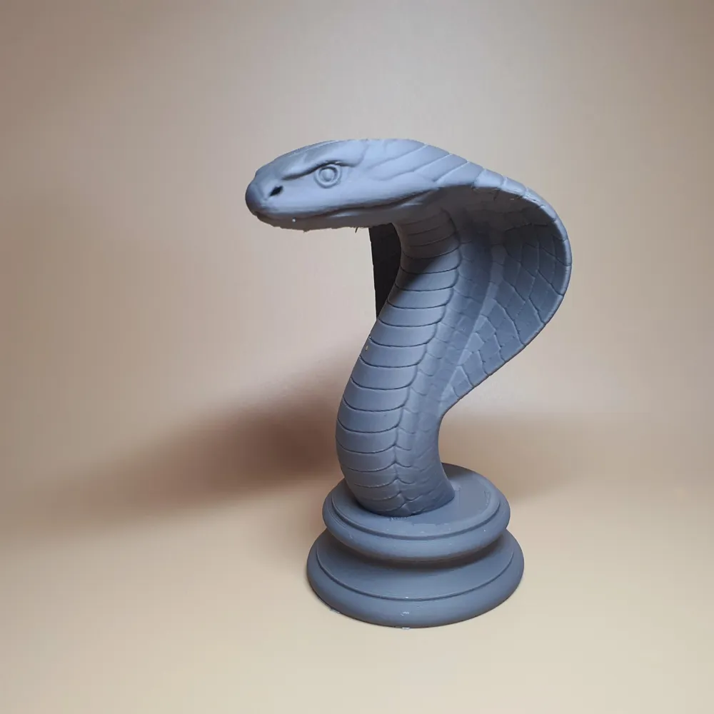 King Cobra Bust – Hood Flared by _JkJk_ MakerWorld: Download Free 3D Models