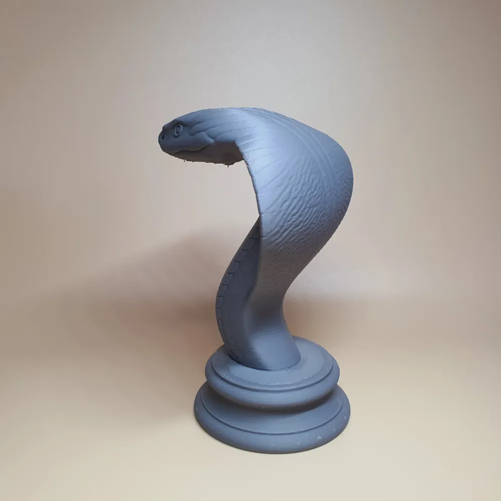 King Cobra Bust – Hood Flared by _JkJk_ MakerWorld: Download Free 3D Models