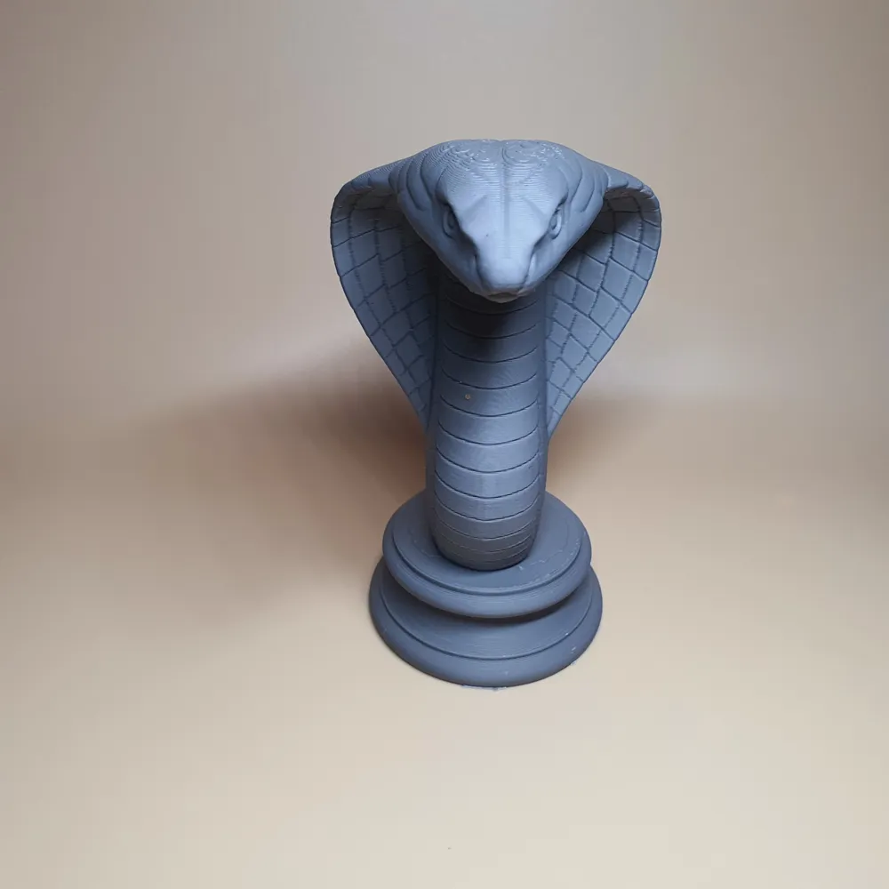 King Cobra Bust – Hood Flared by _JkJk_ MakerWorld: Download Free 3D Models