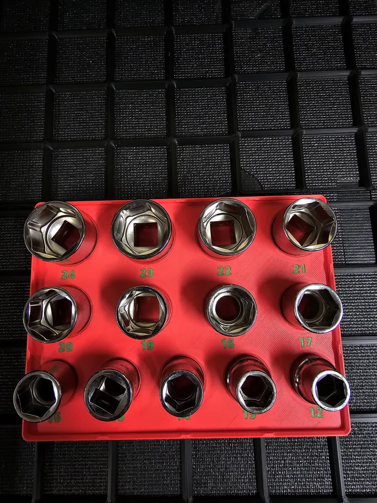 ICON 1/2 in. Drive Metric Socket Set Gridfinity by Ghostrider9310 ...