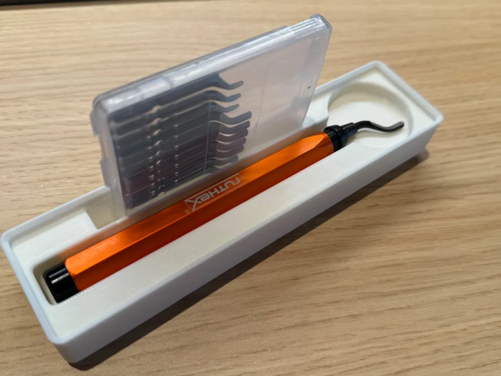 Ruthex deburring tool holder for gridfinity by laubraupe - MakerWorld