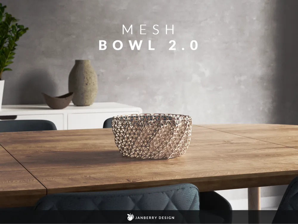 Mesh Bowl 2.0 by JANBERRY DESIGN MakerWorld: Download Free 3D Models