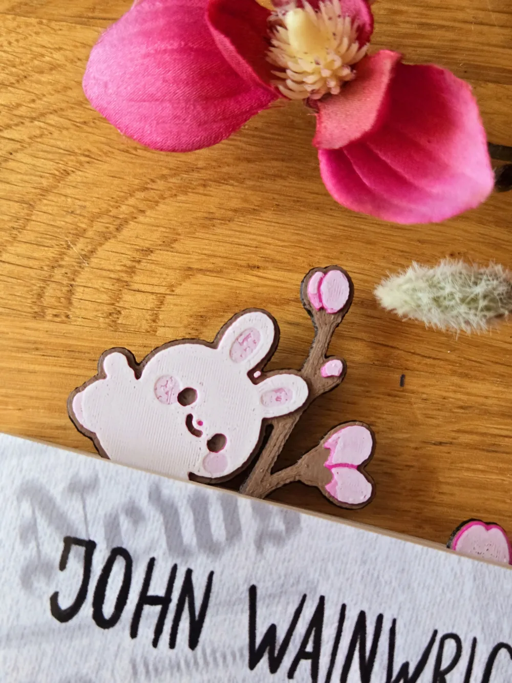 Marques pages “ Sakura Blossom and Rabbit” by Kumo Design MakerWorld ...