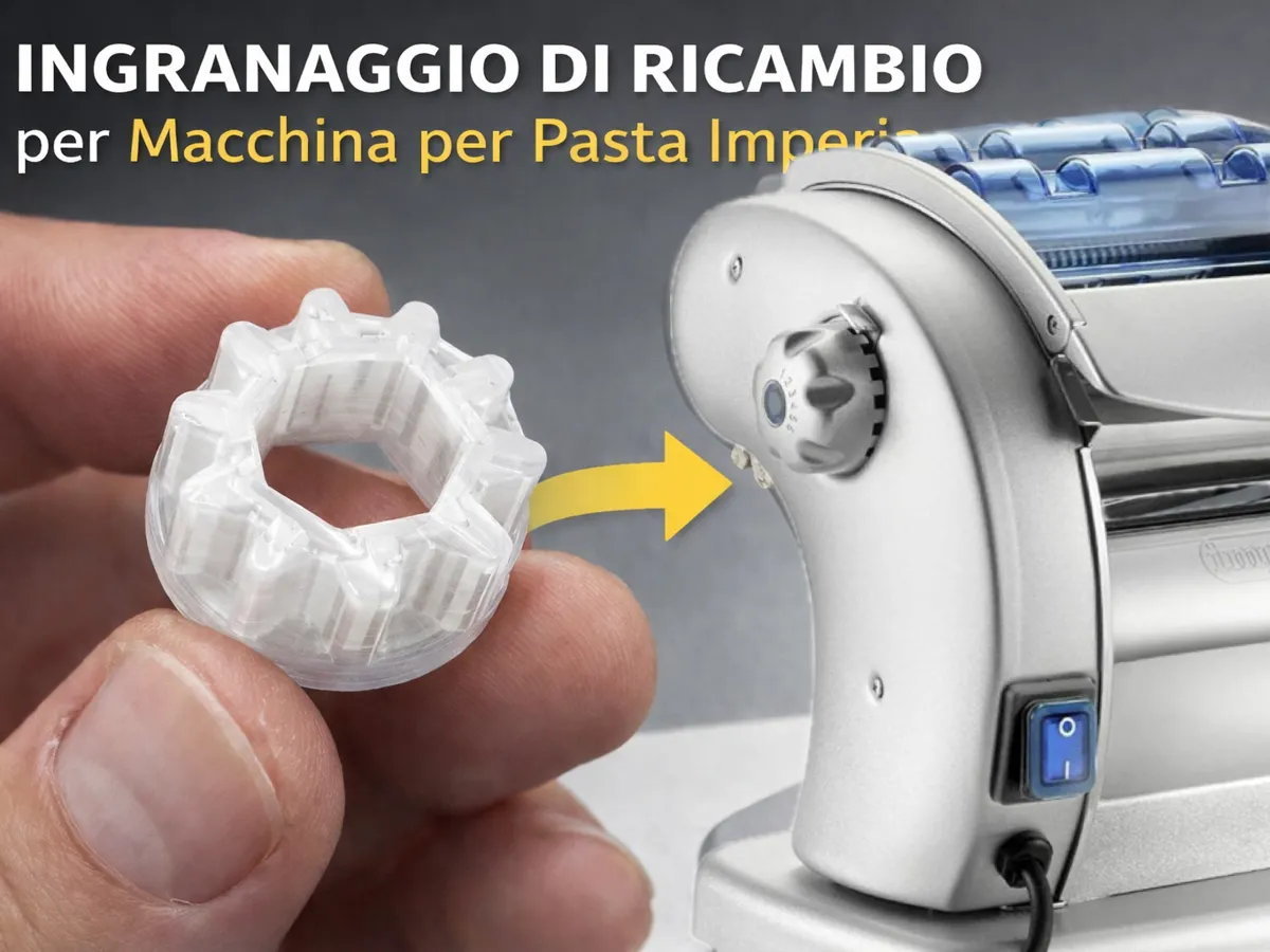 Imperia electric pasta machine motor gear - Free 3D Print Model ...