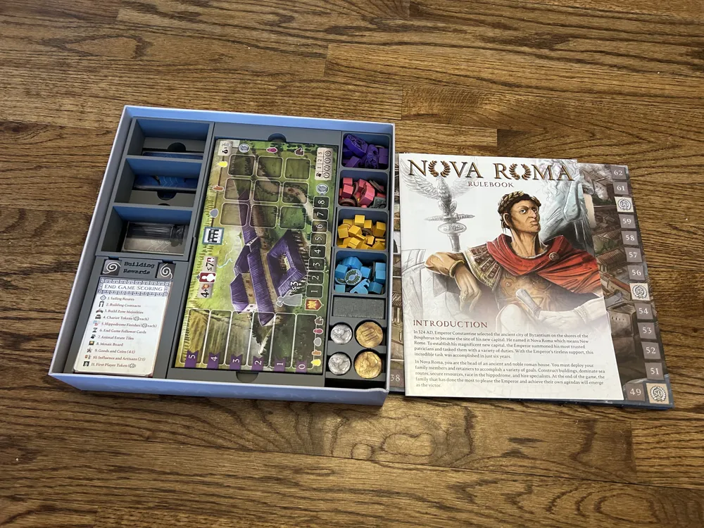 Nova Roma Board Game Insert - Free 3D Print Model - MakerWorld