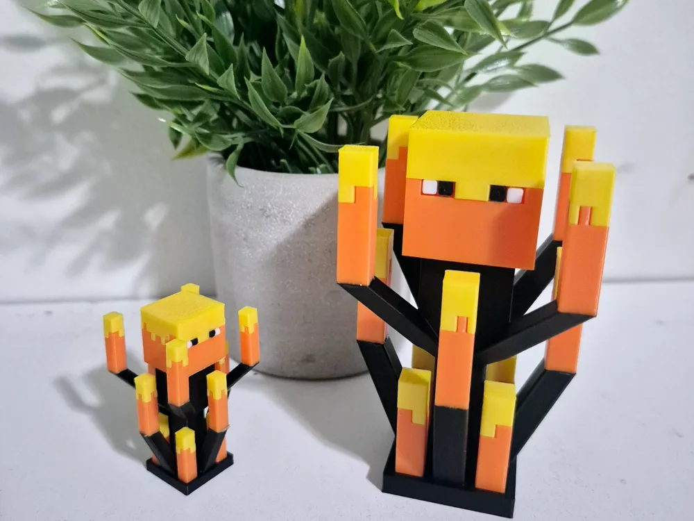 Minecraft blaze by Nismo3Dprint MakerWorld: Download Free 3D Models